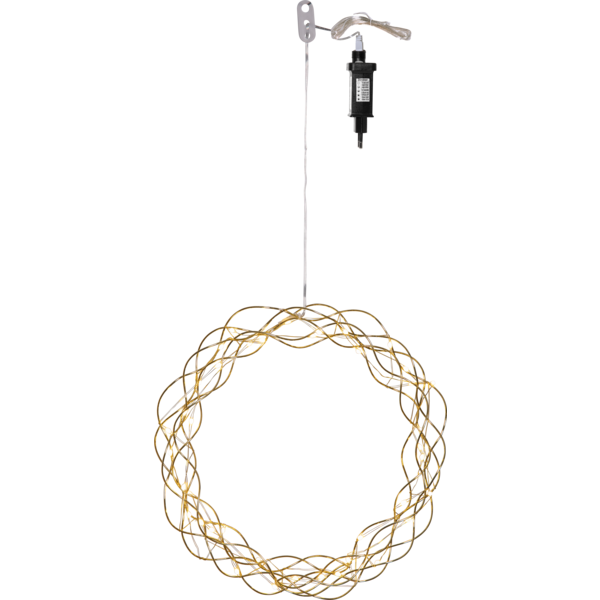 Dekoracja wianek z oświetleniem Led CURLY 30cm AMLED